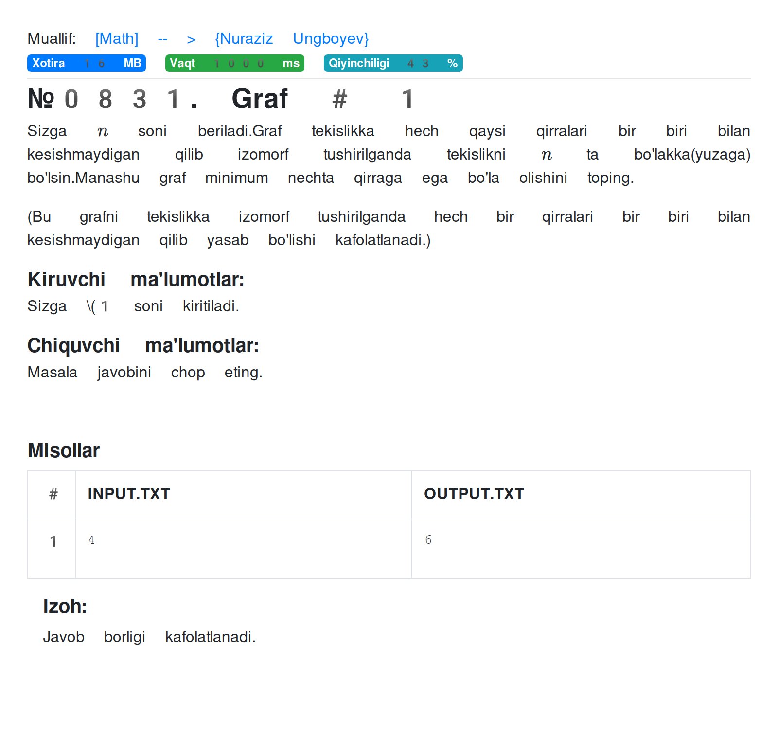 Graf # 1 - RoboContest
