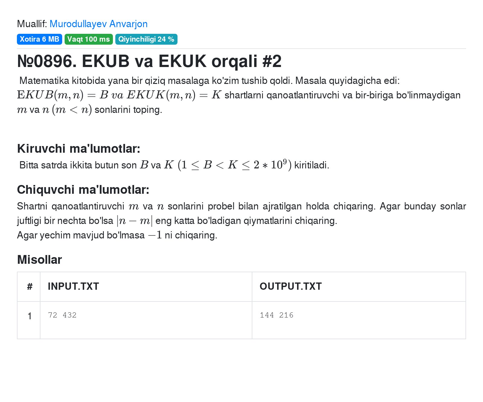EKUB va EKUK orqali #2 - RoboContest