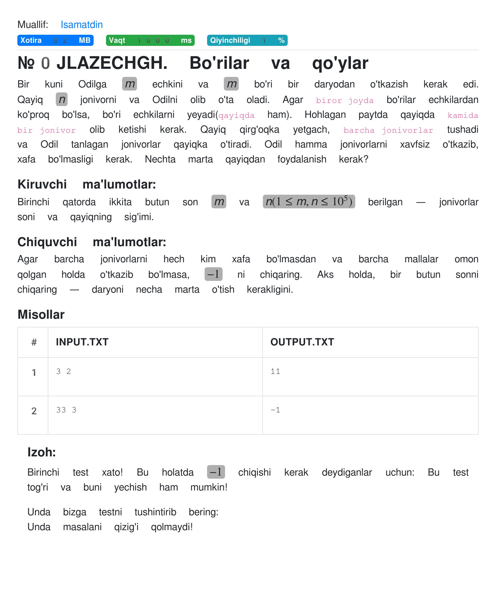 Bo'rilar va qo'ylar - RoboContest