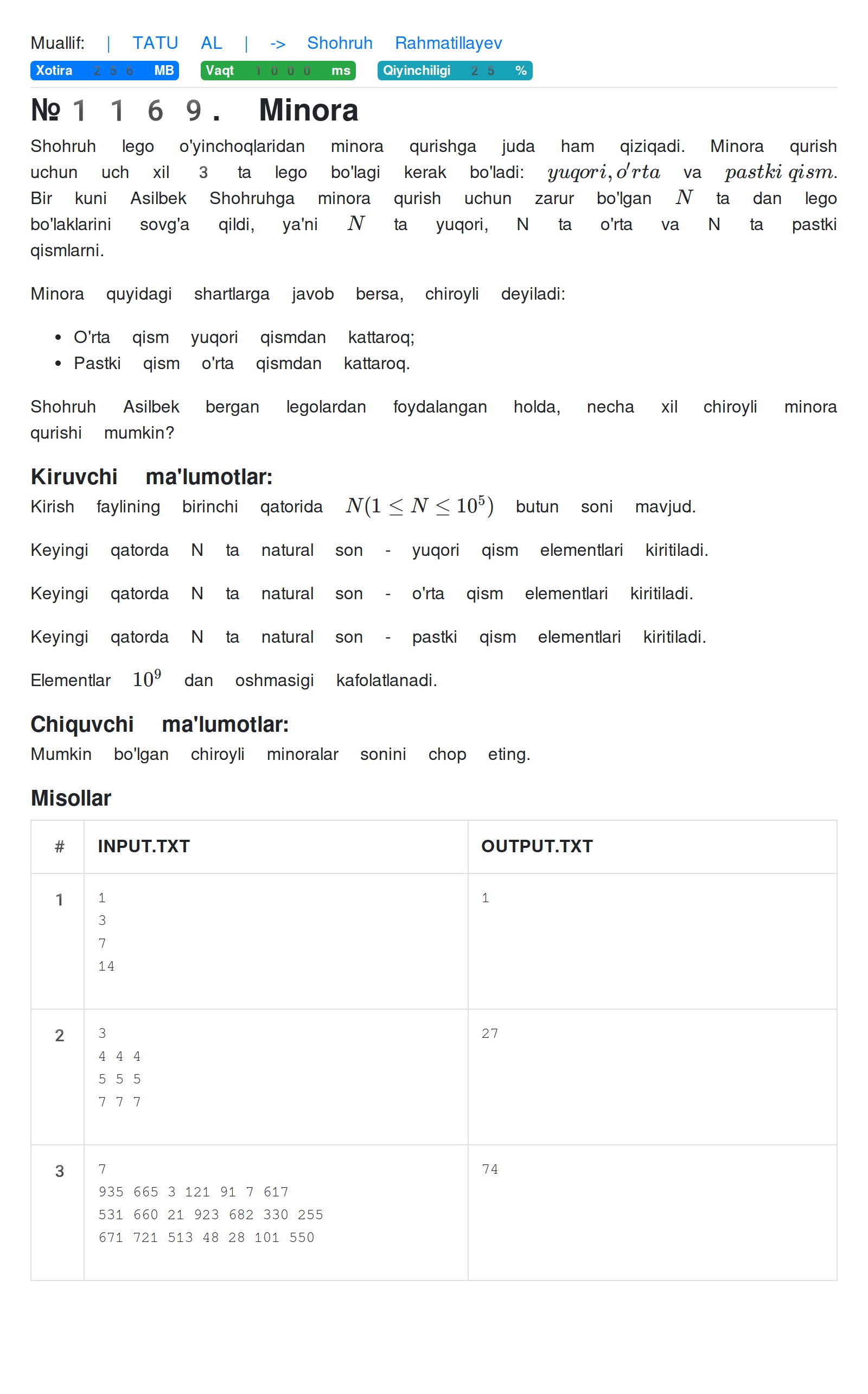 Minora - RoboContest