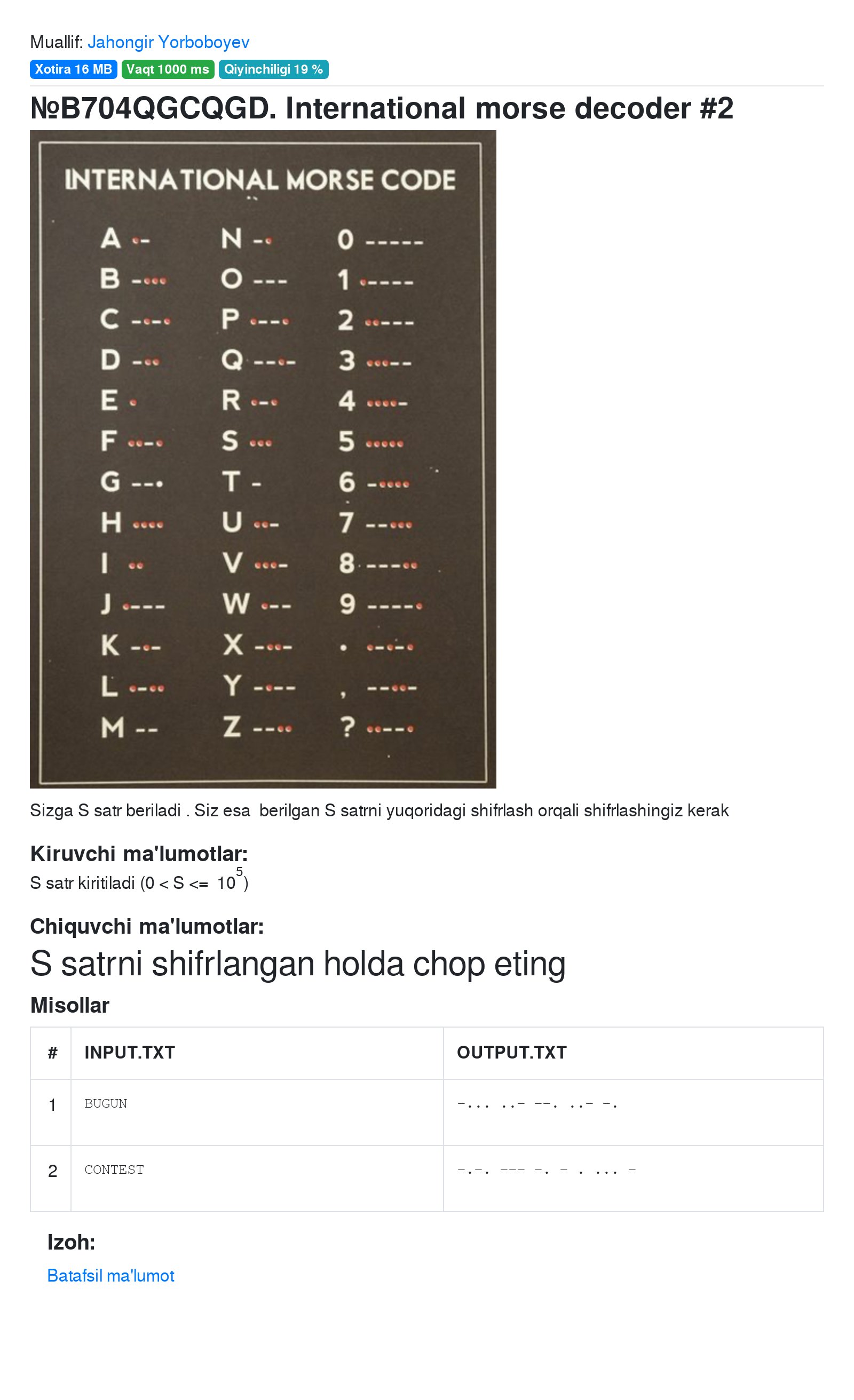 International morse decoder #2 - RoboContest