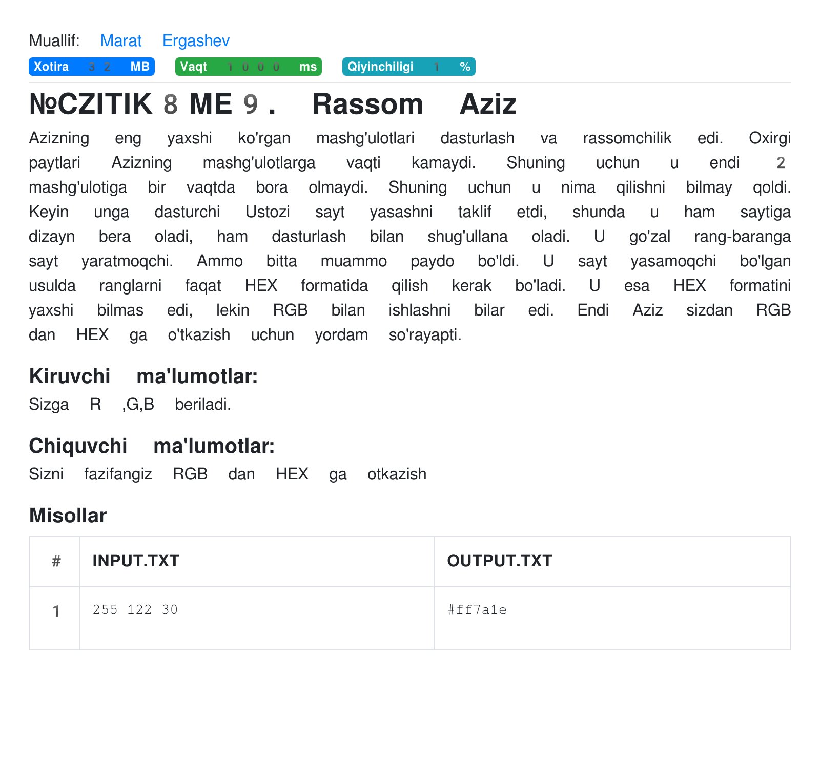 Rassom Aziz - RoboContest