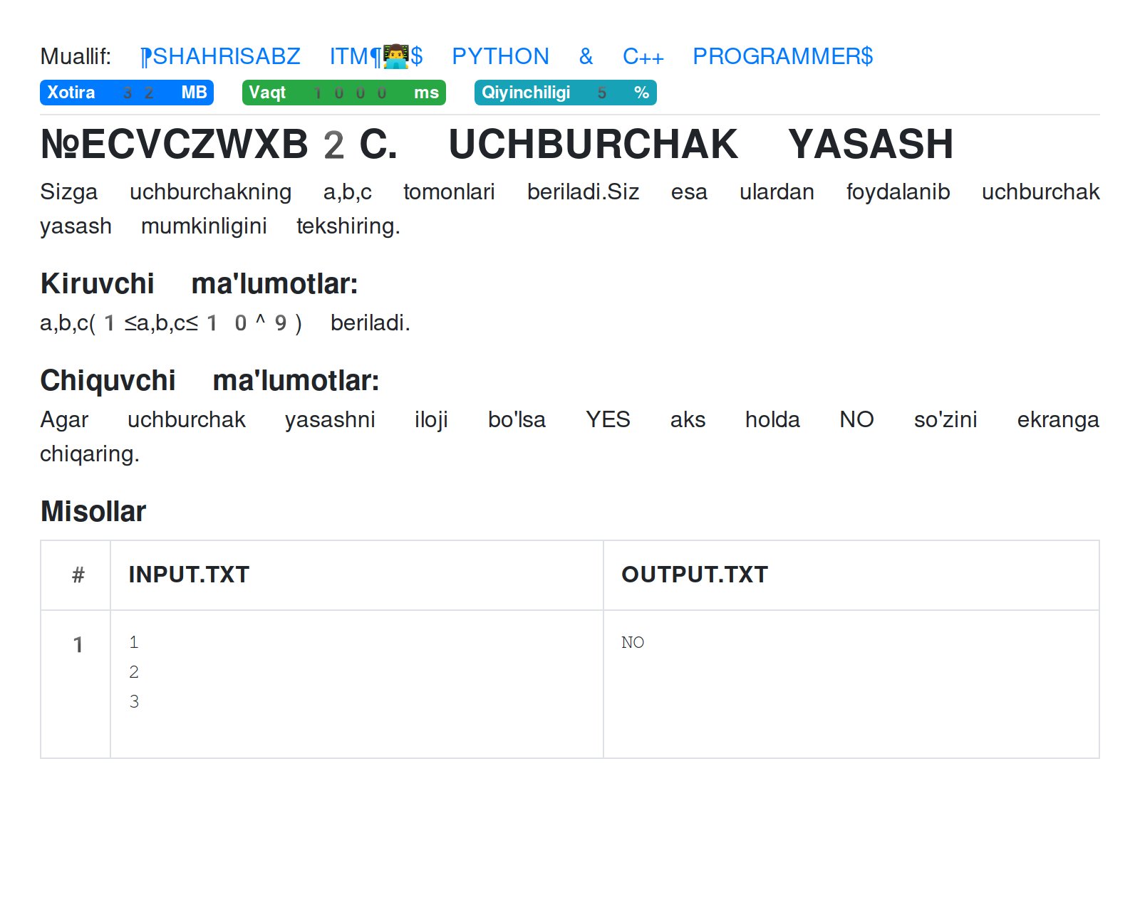 UCHBURCHAK YASASH - RoboContest